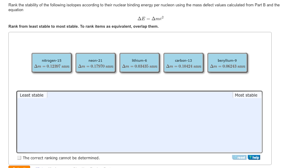 Solved Under the Make Isotopes tab, select an element from | Chegg.com