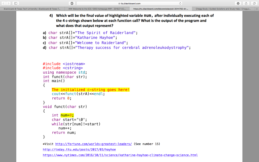 Solved KOD B Attu.blackboard.com O Ó O Blackboard @ Texas | Chegg.com