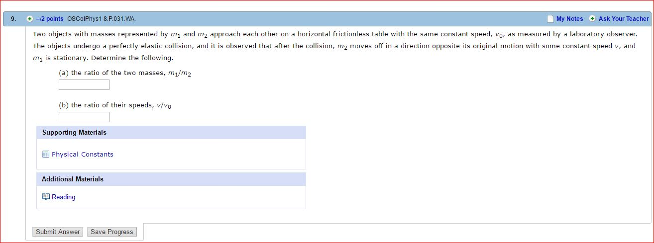 Solved Two objects with masses represented by m_1 and m_2 | Chegg.com