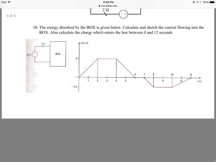 Solved The energy absorbed by the BOX is given below. | Chegg.com