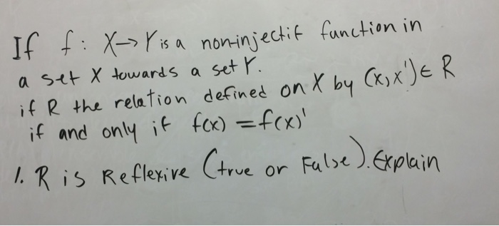 Solved If f:x right arrow y is a non-injective function in a | Chegg.com