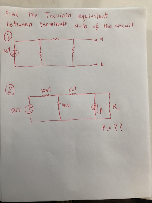 Solved Find the Thevenin equivalent between terminals a - b | Chegg.com