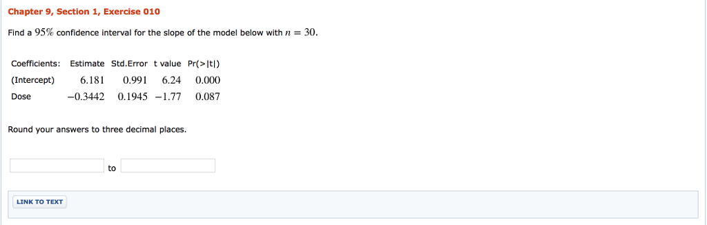 Solved Chapter 9, Section 1, Exercise 010 Find a 95% | Chegg.com