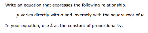 Solved Write An Equation That Expresses The Following