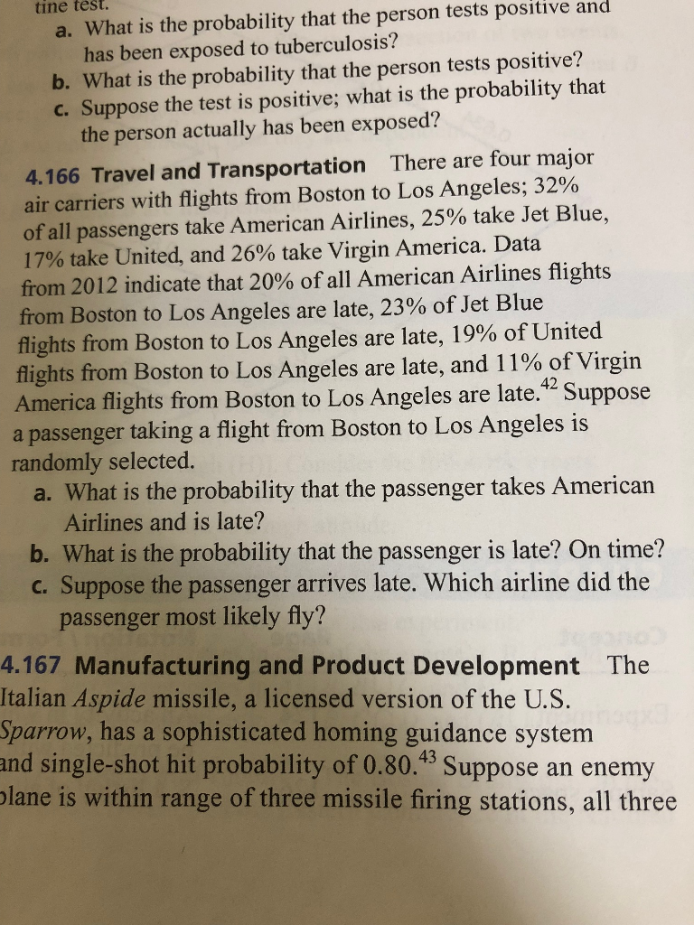 Solved tine test. a. What is the probability that the person | Chegg.com