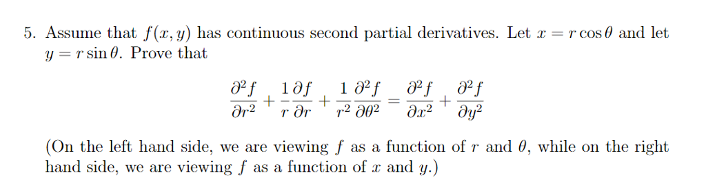 Solved Assume that f (x, y) has continuous second partial | Chegg.com