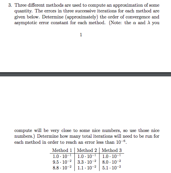 Solved 3. Three different methods are used to compute an | Chegg.com