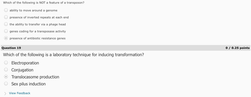 Solved Horizontal gene transfer can occur via conjugation | Chegg.com