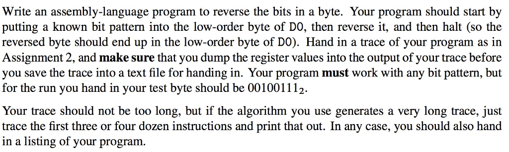 Solved Write An Assembly Language Program To Reverse The 6844