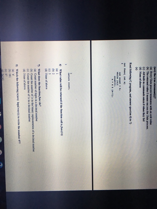 Solved What value will be returned if the function call is | Chegg.com