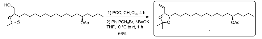 Solved ?? 1) PCC, CH2Cl2. 4 h 2) Ph3PCH3Br, t-BuOK THF, 0 °C | Chegg.com