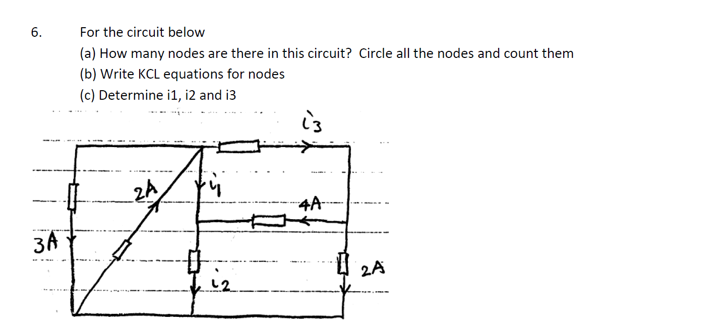 Solved For the circuit below (a) How many nodes are there in | Chegg.com