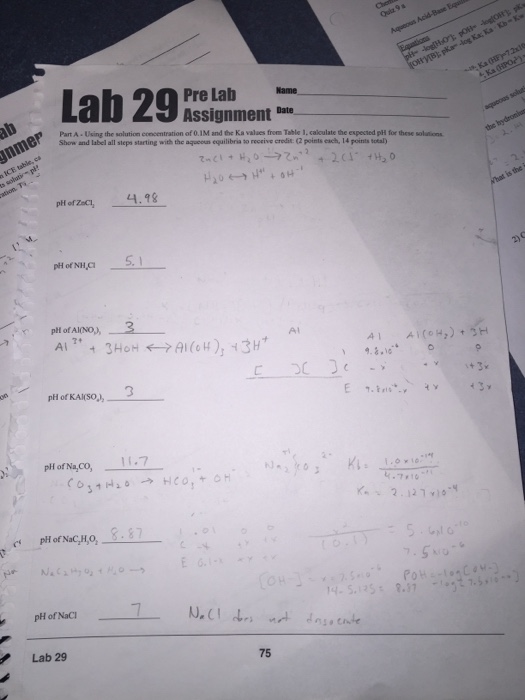 Solved Lab 29 Assignment- i Post Lab NamevK Assignment e. | Chegg.com