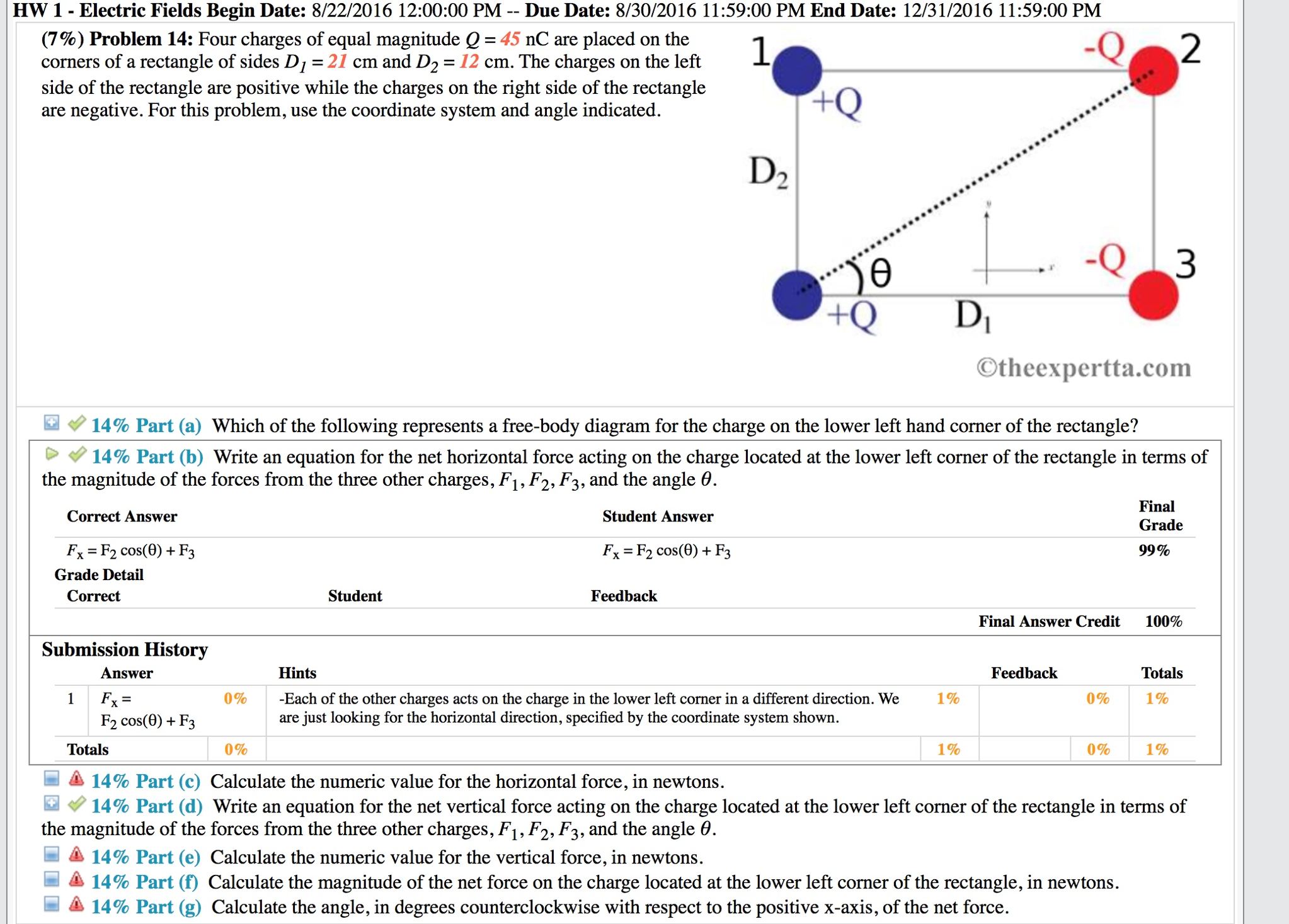 Solved I need part E F and G ------ e is not 126.6*10^-5 f | Chegg.com