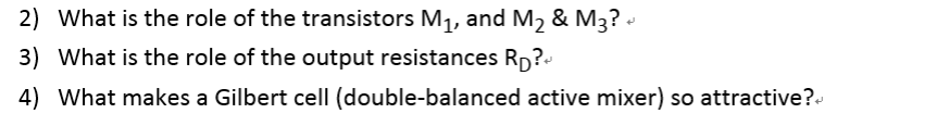 Solved A simple switching mixer circuit is given below. LO | Chegg.com