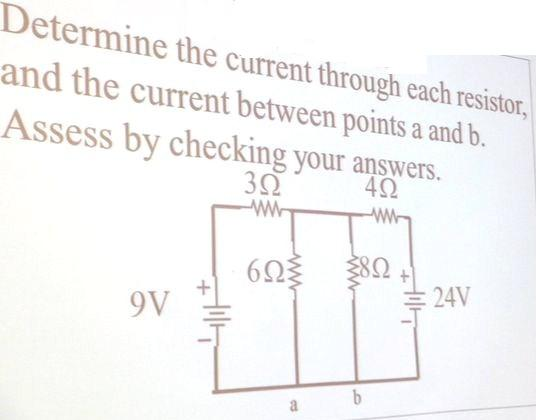 Solved Determine The Current Through Each Resistor And T