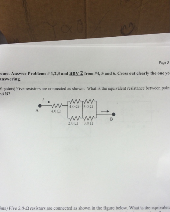 Solved Five resistors are connected as shown. What is the | Chegg.com