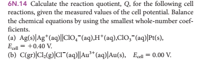 Solved Calculate the reaction quotient, Q, for the following | Chegg.com