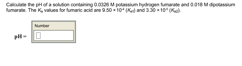 Solved Calculate the pH of a solution containing 0.0326 M | Chegg.com