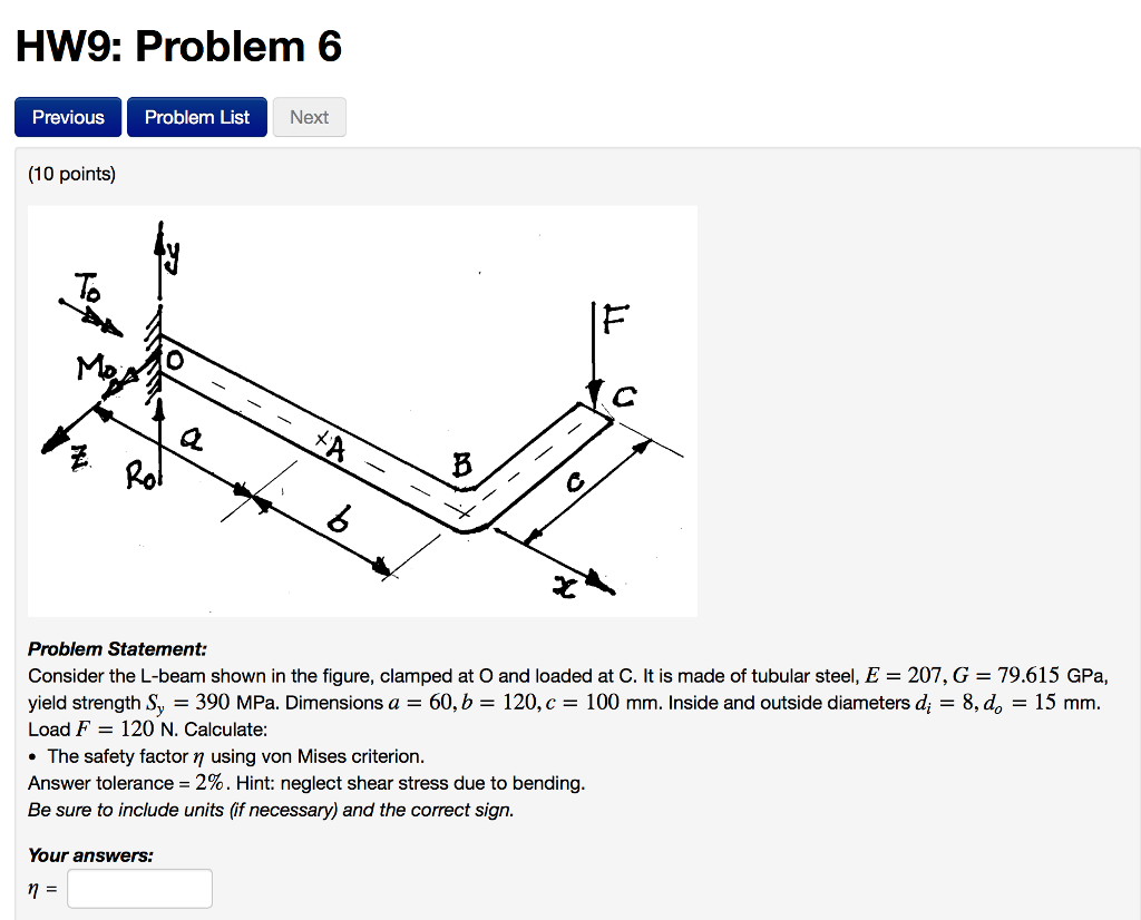 Solved HW9: Problem 6 Previous Problem List Next (10 points) | Chegg.com