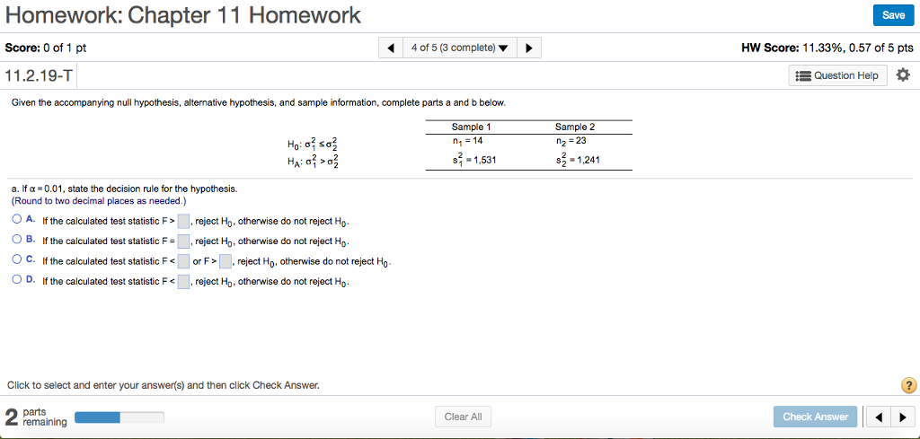 Solved Homework Chapter 11 Homework Score 0 07 Of 1 Pt ㊧