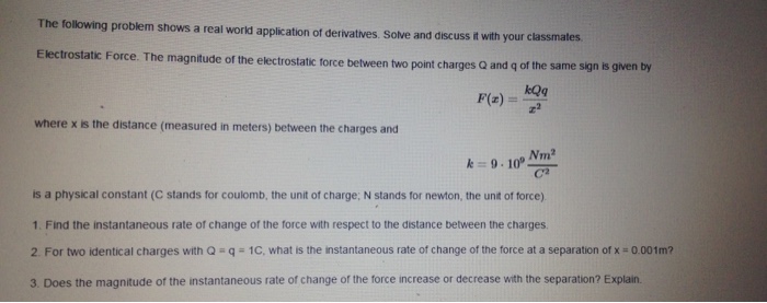 Solved The following problem shows a real world application | Chegg.com