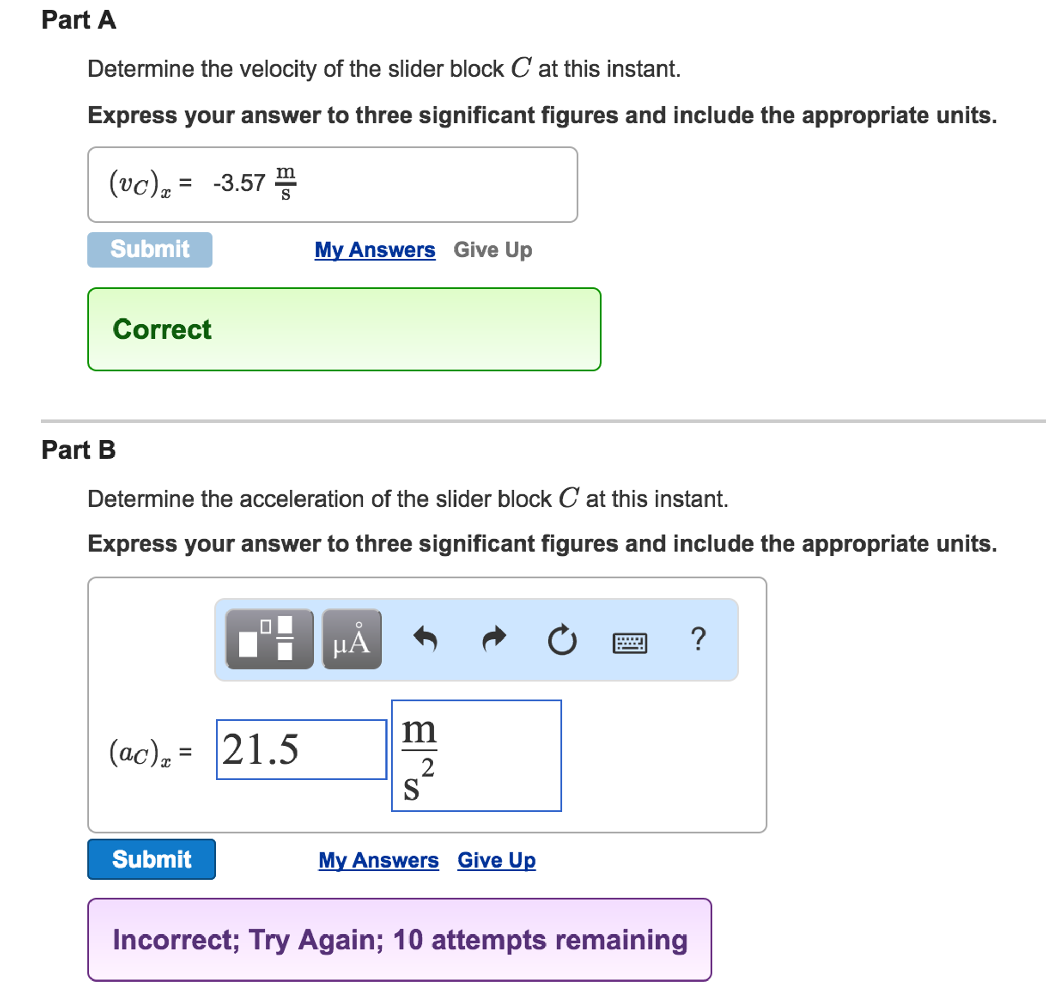 Solved Bar AB has the angular motions shown. Suppose that | Chegg.com