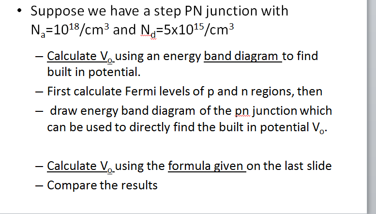 Solved Suppose we have a step PN junction with | Chegg.com