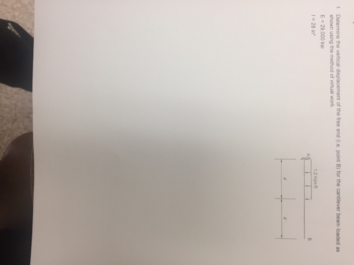 Solved Determine the vertical displacement of the free end | Chegg.com