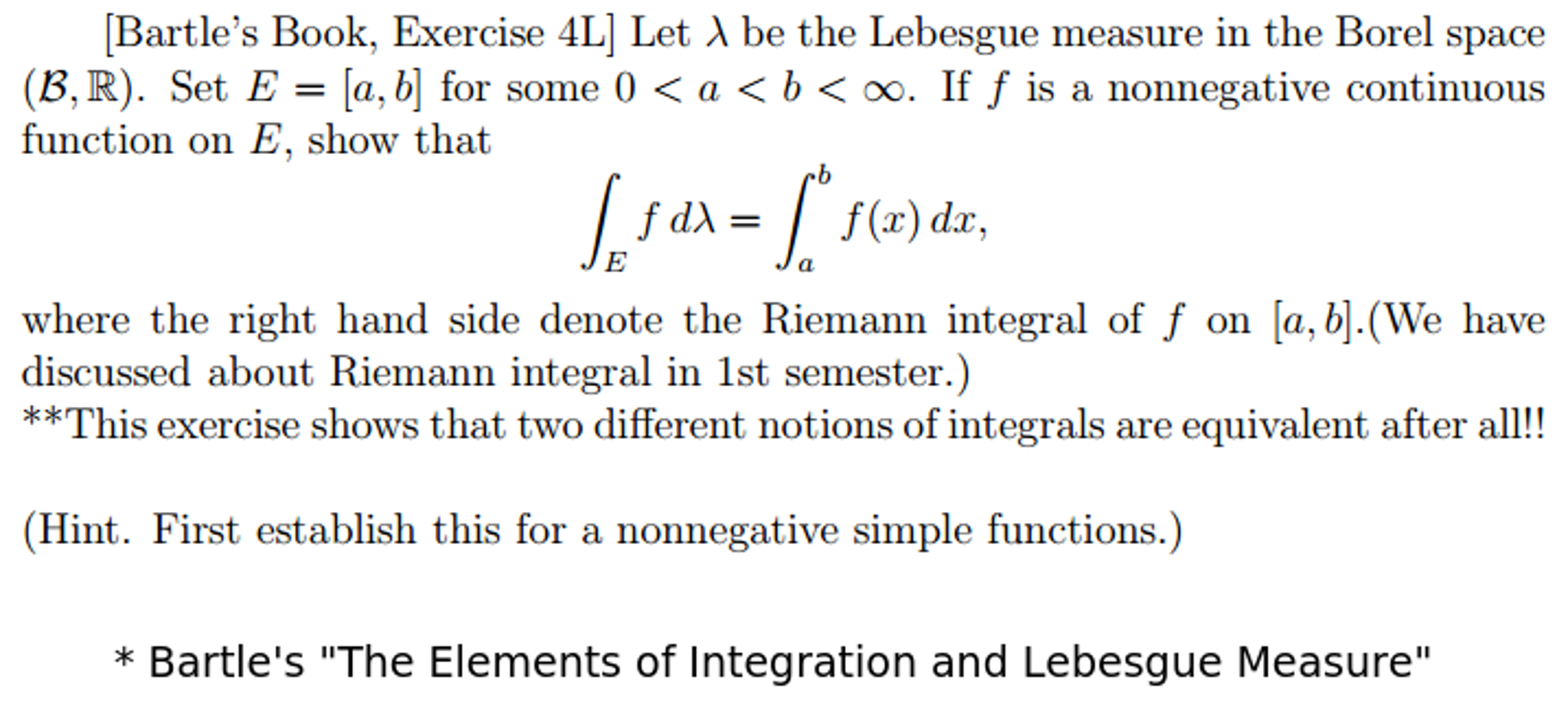 Let lambda be the Lebesgue measure in the Borel space | Chegg.com