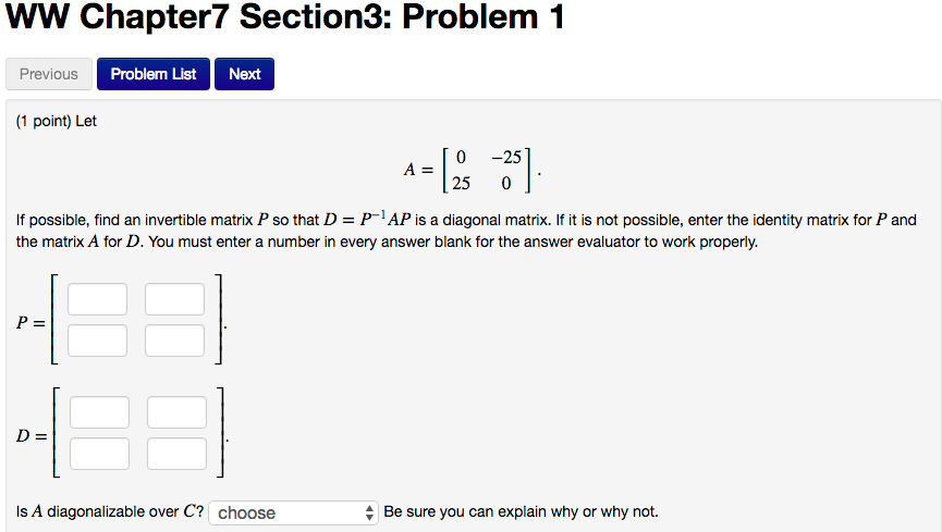 Solved WW Chapter7 Section3: Problem 1 Previous Problem List | Chegg.com Solved WW Chapter7 Section3: Problem 1 Previous Problem List | Chegg.com