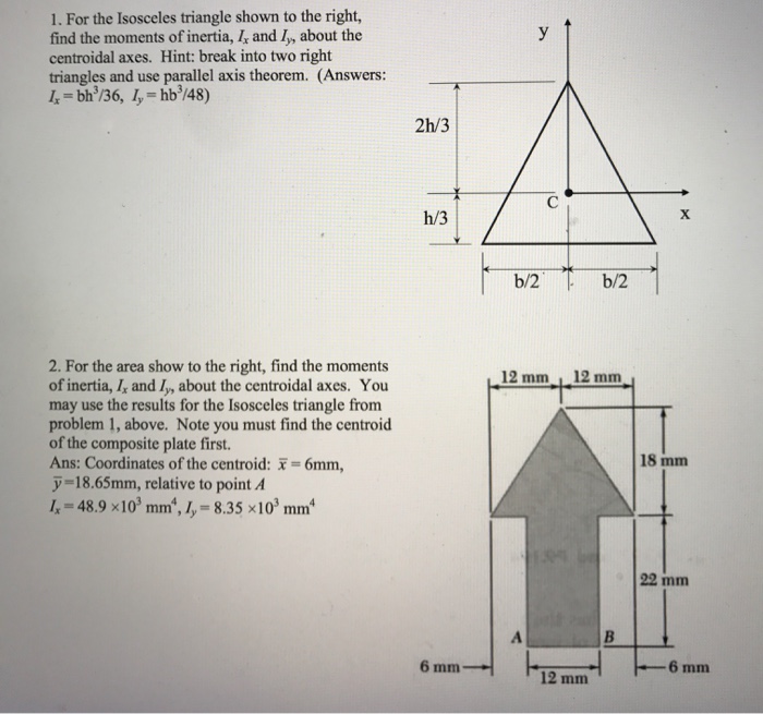 Solved For the Isosceles triangle shown to the right, find | Chegg.com