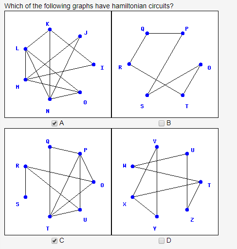 Solved Which of the following graphs have hamiltonian | Chegg.com