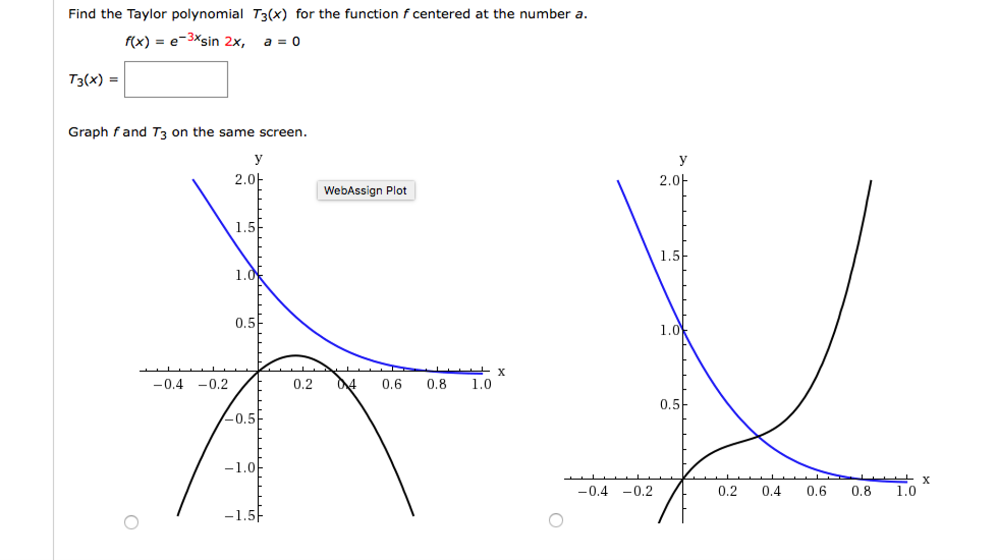 Solved Find the Taylor polynomial T_3(x) for the function f | Chegg.com
