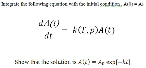 Solved Integrate the following equation with the initial | Chegg.com