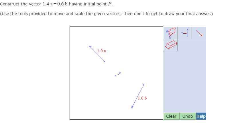 Solved Construct the vector 1.4 a-0.6 b having initial point | Chegg.com