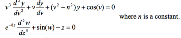 Solved 1) a)For the following ordinary differential | Chegg.com