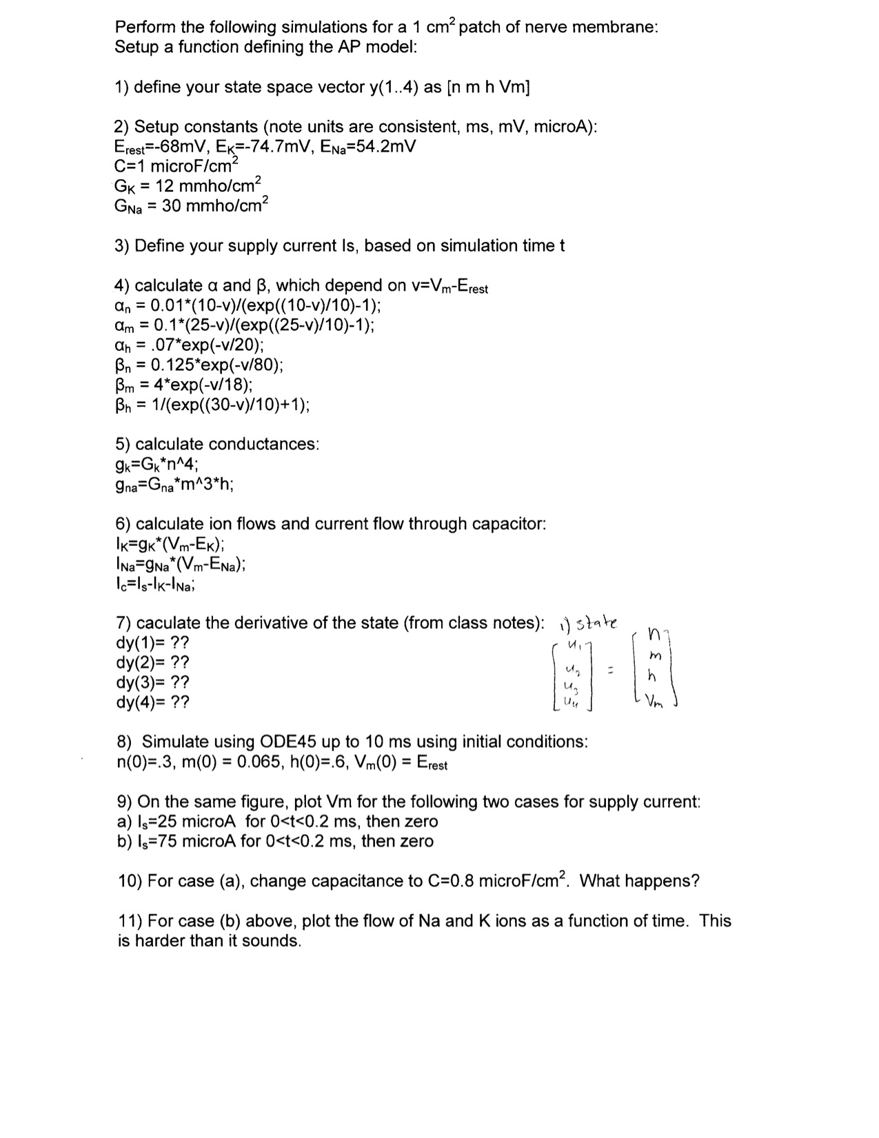 Perform the following simulations for a 1 cm2 patch | Chegg.com