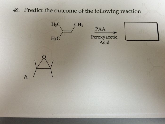 Solved Predict the outcome of the following reaction What is | Chegg.com Solved Predict the outcome of the following reaction What is | Chegg.com