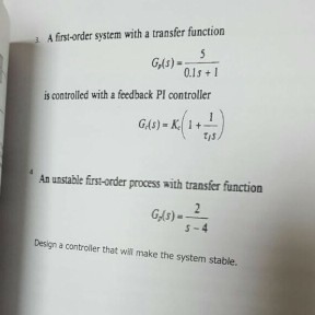 Solved A first-order system with a transfer function G_r(s) | Chegg.com