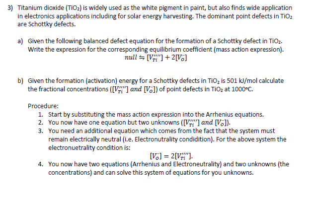 Titanium dioxide (TiO2) is widely used as the white | Chegg.com