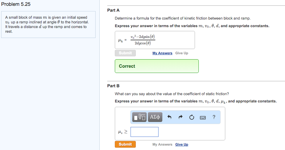 Solved A small block of mass m is given an initial speed v_0 | Chegg.com