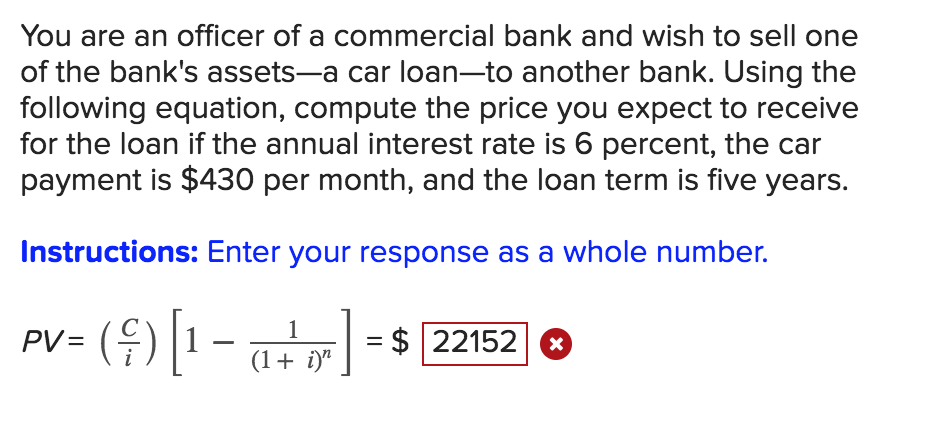 Solved You are an officer of a commercial bank and wish to | Chegg.com
