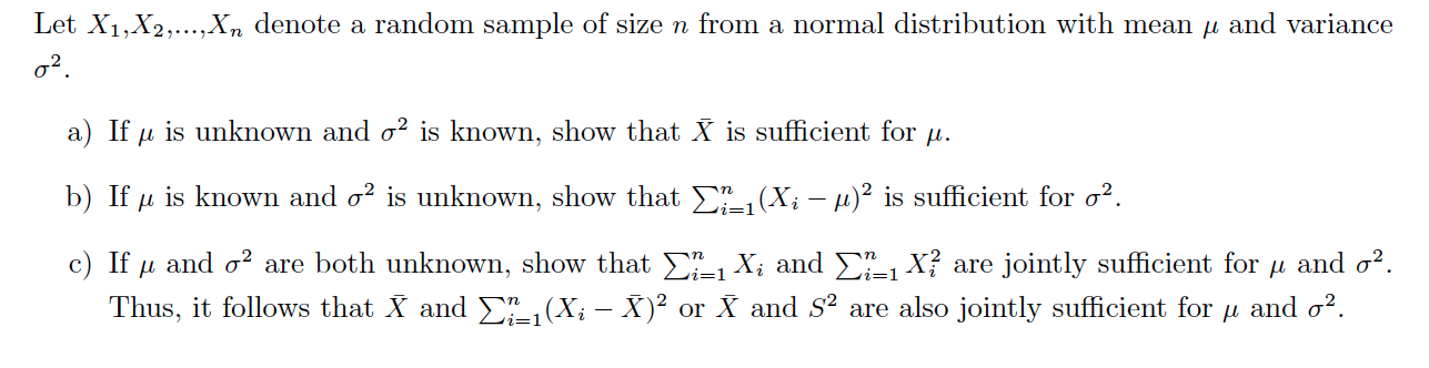 Let X1,X2,...,Xn denote a random sample of size n | Chegg.com