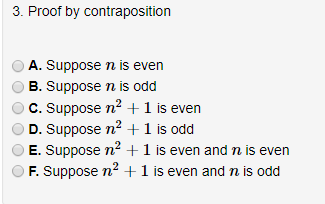Solved Let n be an integer. Consider the statement: If n2 1 | Chegg.com