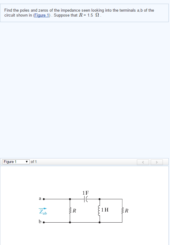 Solved Part A Find the poles of the impedance seen | Chegg.com