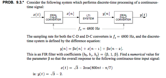 Solved Consider The Following System Which Performs
