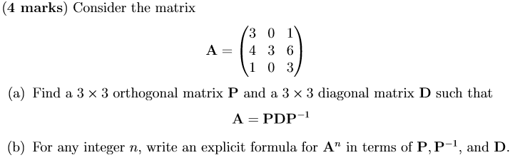 3x3 Orthogonal Matrix
