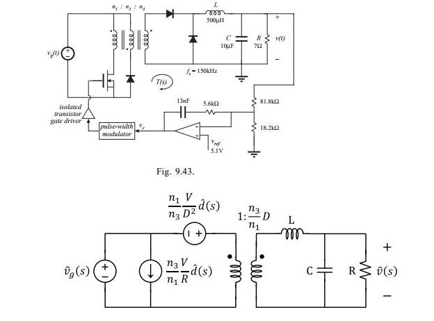 The forward converter system of Fig. 9.43 is | Chegg.com