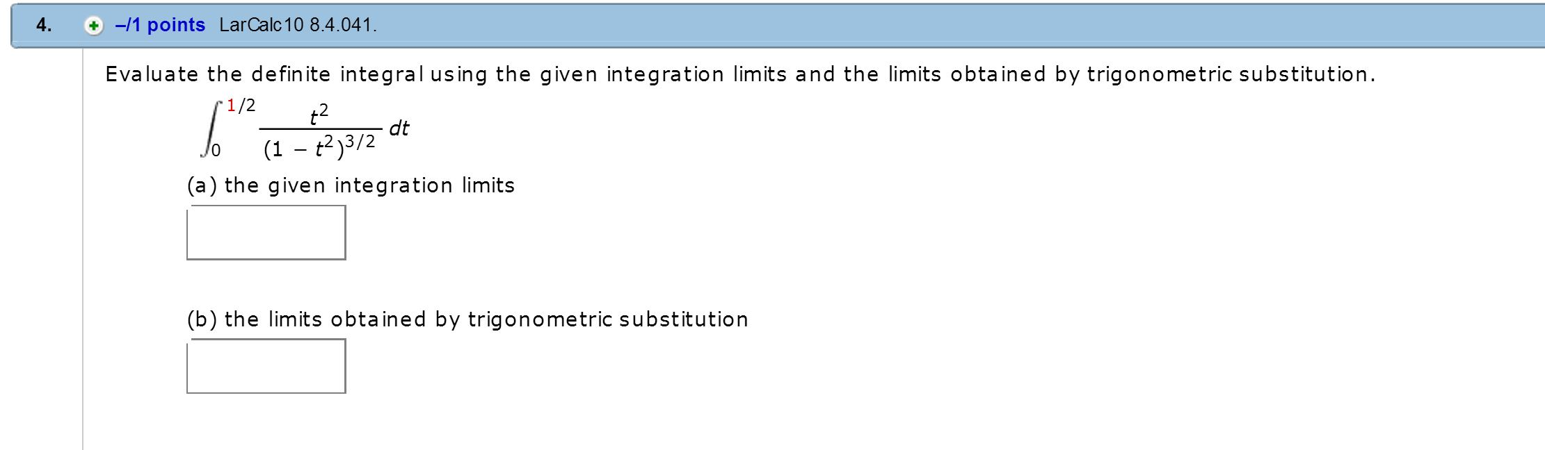 Solved Evaluate the definite integral using the given | Chegg.com